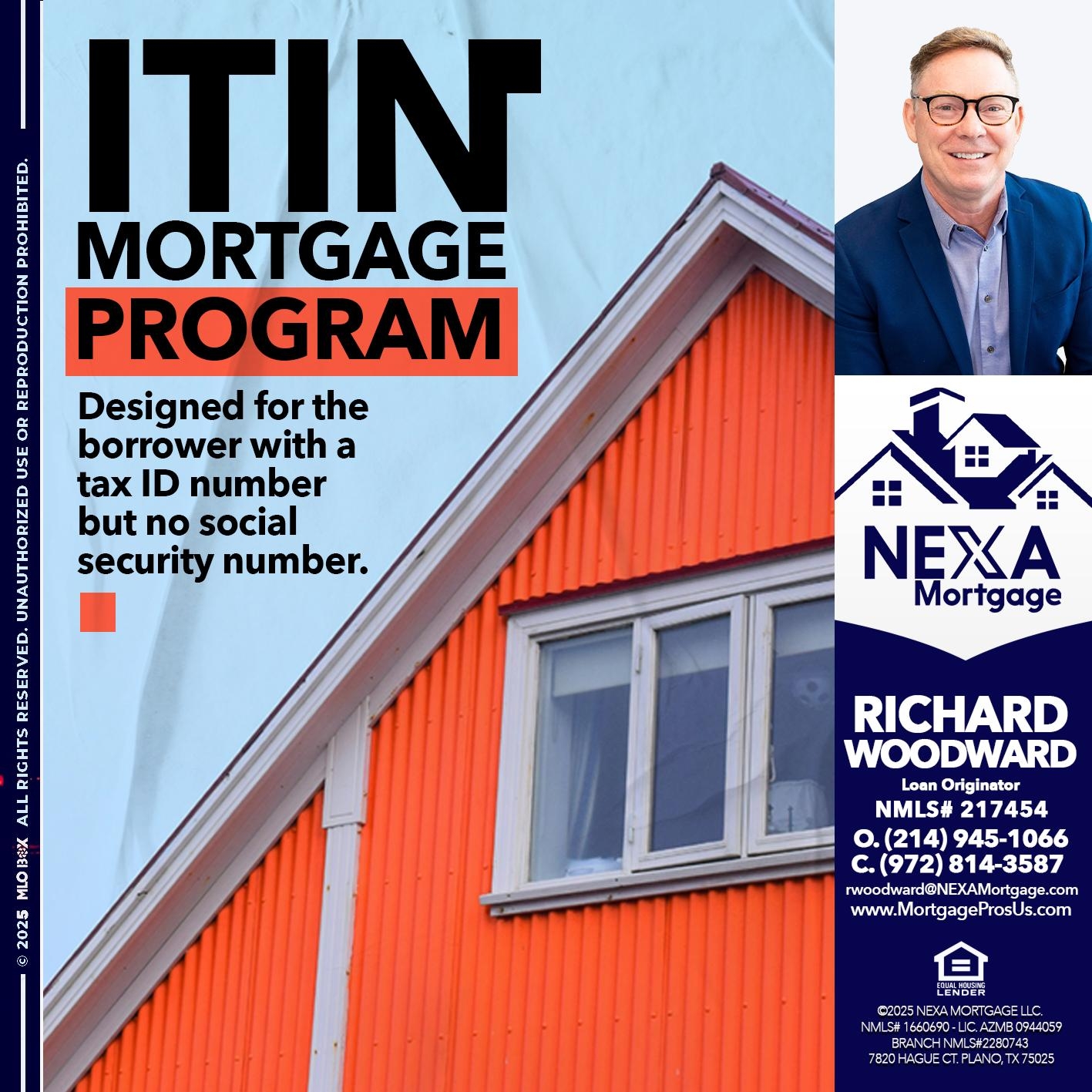 ITIN PROGRAM - Richard Woodward -Branch Manager
