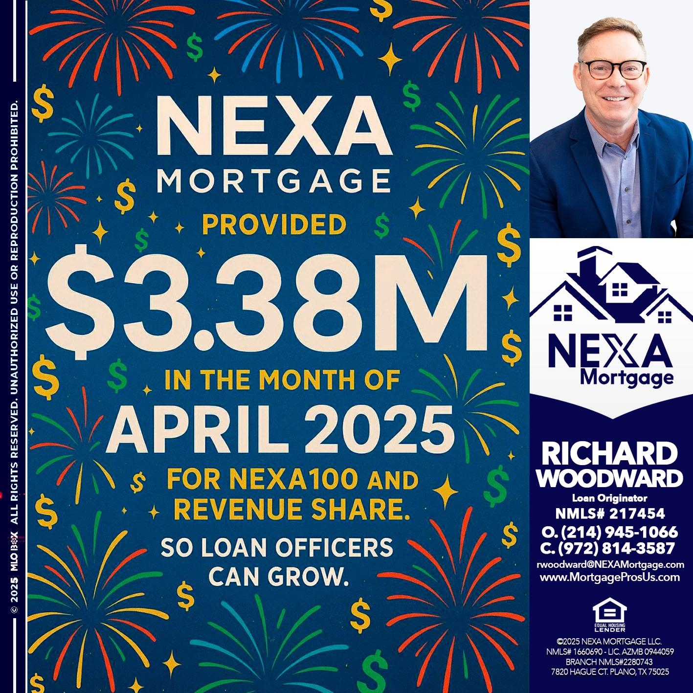 $3.38M - Richard Woodward -Branch Manager